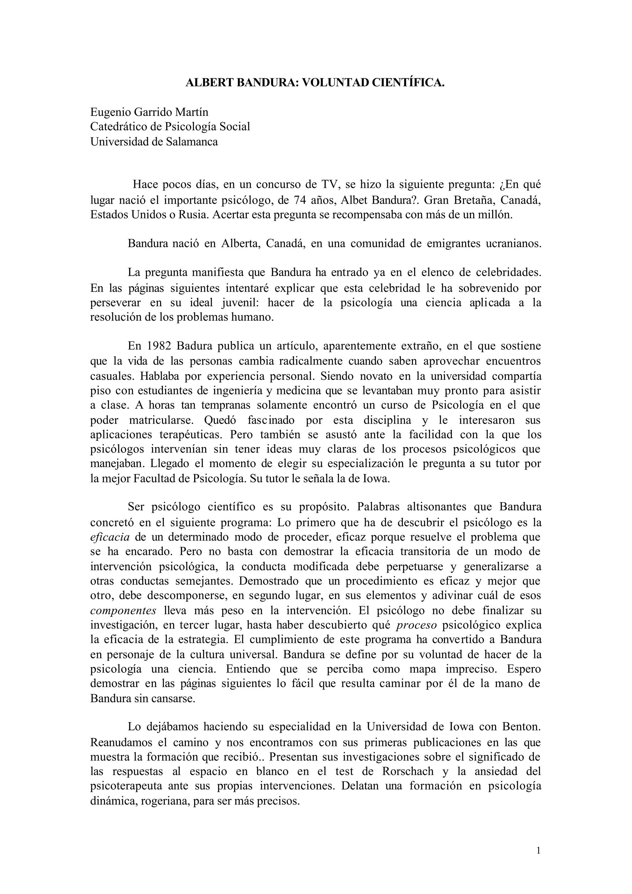 Bandura garrido | PDF