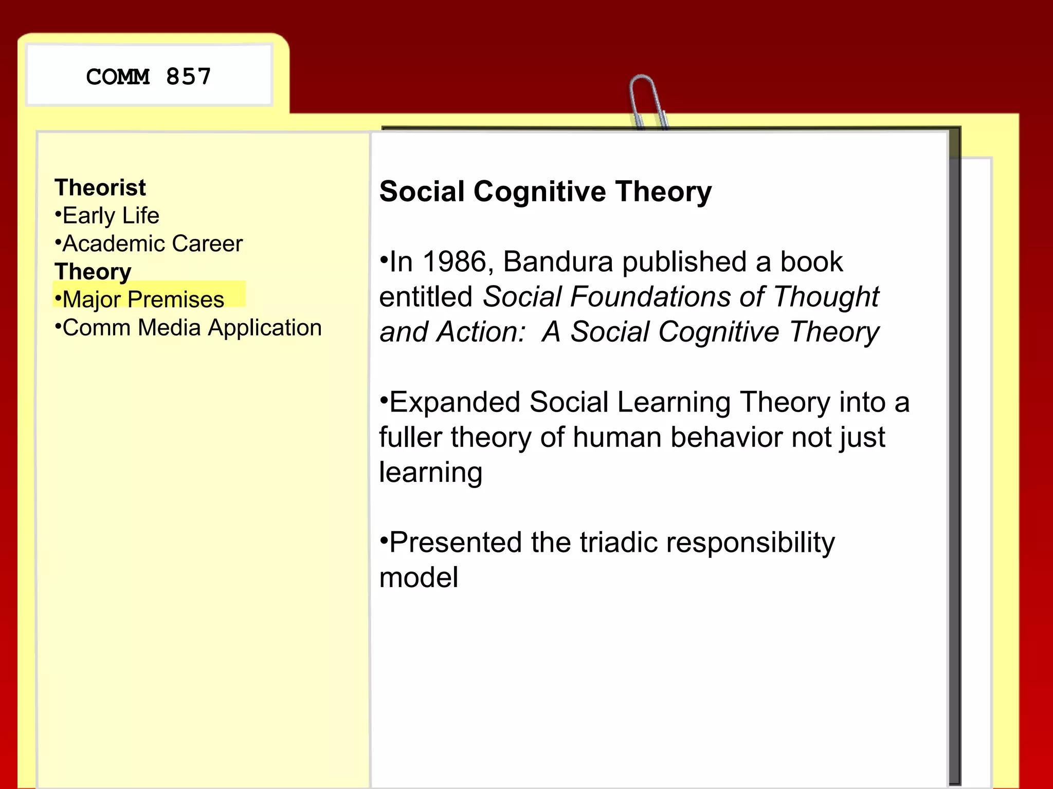 Albert Bandura & Social Cognitive Theory | PPT