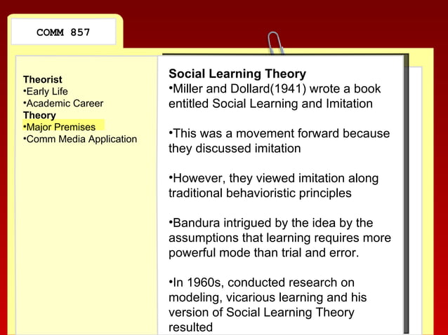 Albert Bandura & Social Cognitive Theory | PPT