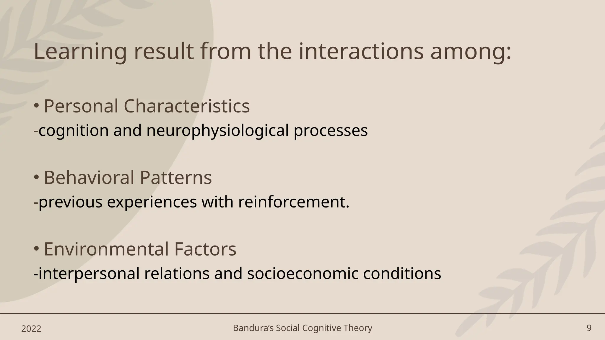 Social Cognitive Theory of Albert Bandura | PPTX