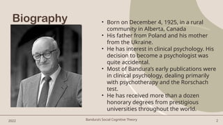 Social Cognitive Theory of Albert Bandura | PPT | Free Download