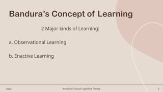 Social Cognitive Theory of Albert Bandura | PPTX