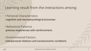 Social Cognitive Theory of Albert Bandura | PPT | Free Download