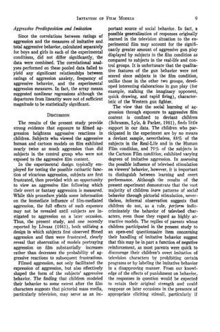 Bandura, Ross i Ross (1961) experiment pdf | PDF