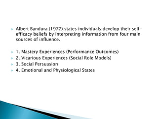 Banduras self-efficacy-theory | PDF