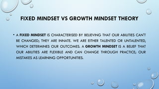 Bandura's Self efficacy and Dweck's Mindset.pptx