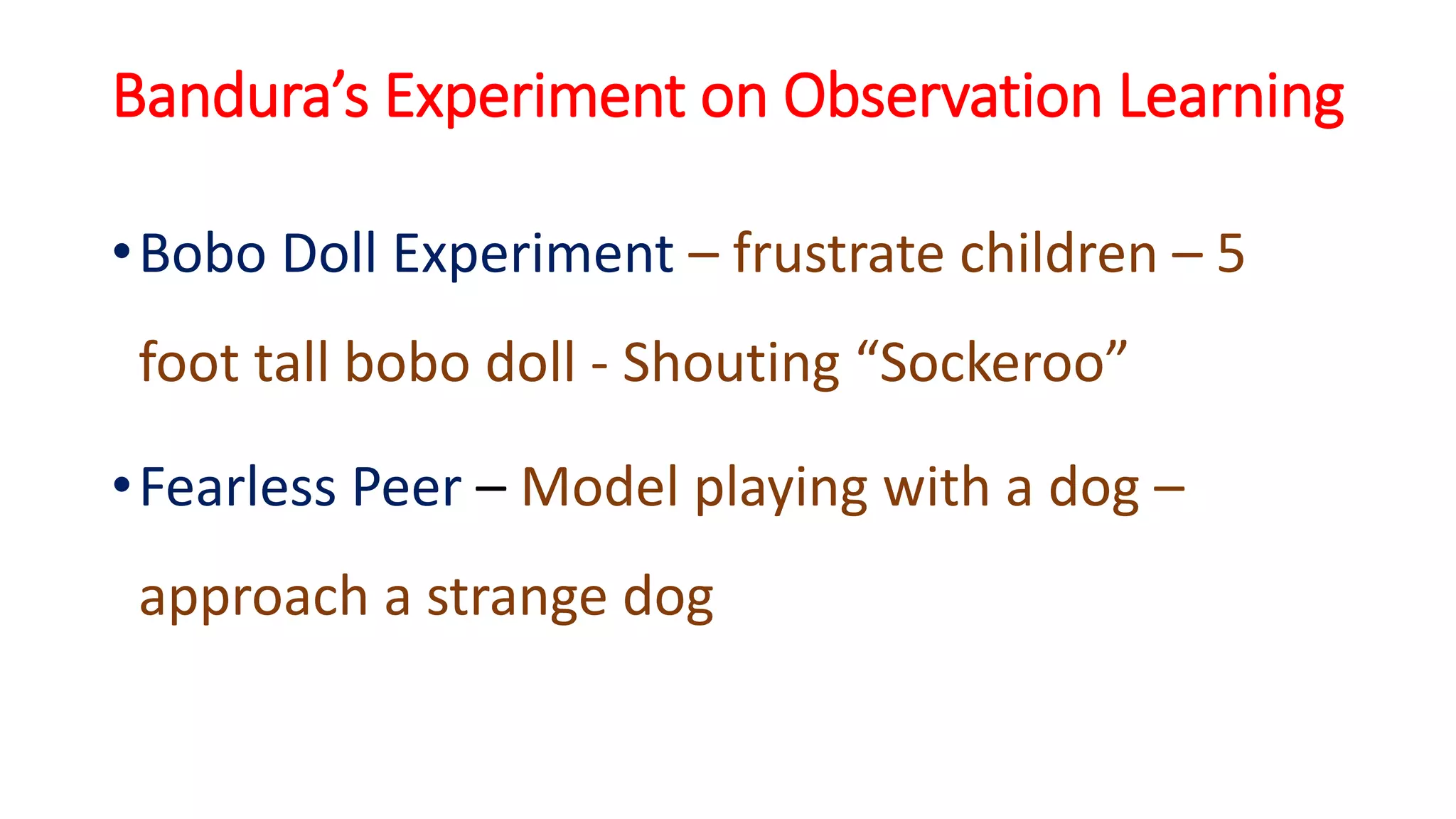 Bandura's social learning theory & social cognitive learning | PPTX