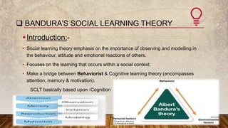 Bandura’s Theory of Social Learning | PPTX