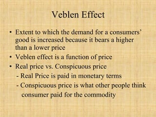 Bandwagon, Snob And Veblen Effects In The[1] | PPT