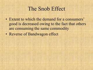 Bandwagon, Snob And Veblen Effects In The[1] | PPT