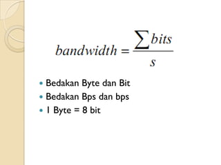 Bandwidth dan Throughput | PDF