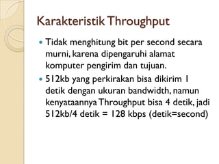 Bandwidth dan Throughput | PDF