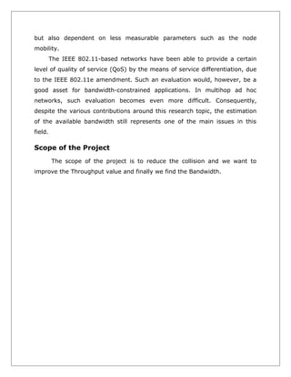 Bandwidth estimation for ieee 802 | PDF