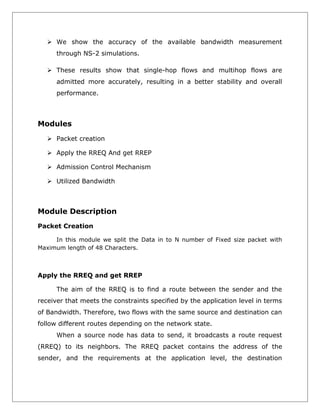 Bandwidth estimation for ieee 802 | PDF