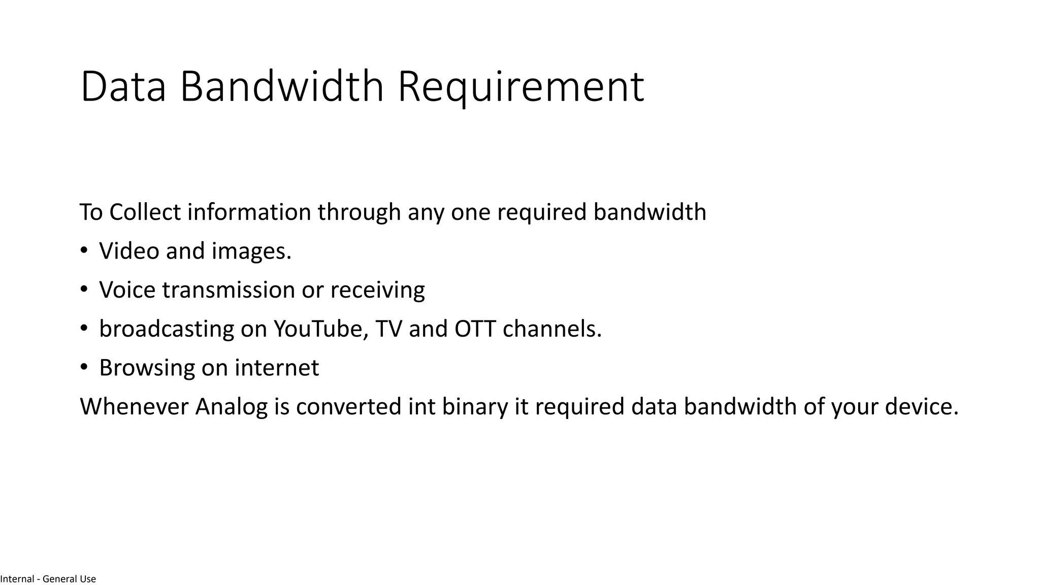 Digital transmission of high resolution signal and bandwidth requirement of DAC | PPTX