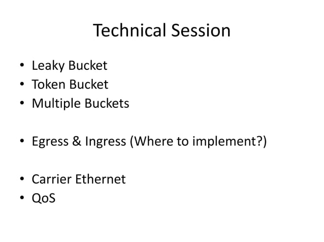Bandwidth management and qos | PPTX
