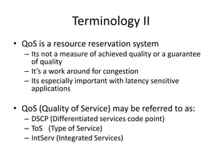Bandwidth management and qos | PPTX