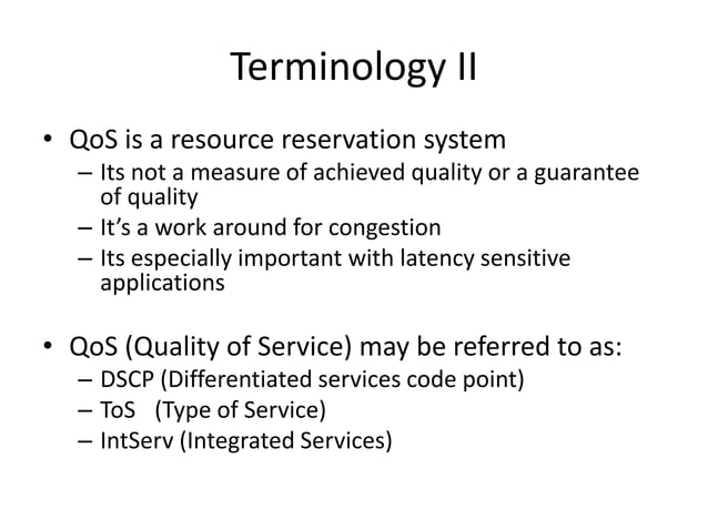 Bandwidth management and qos | PPTX