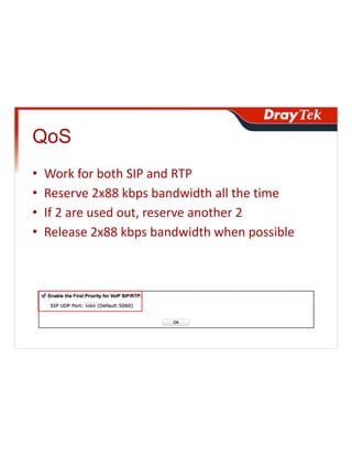 Additional Material DrayTek Training - Bandwidth Management | PDF
