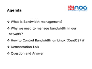 Bandwidth Management on Linux | PPT