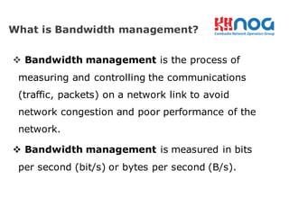Bandwidth Management on Linux | PPT