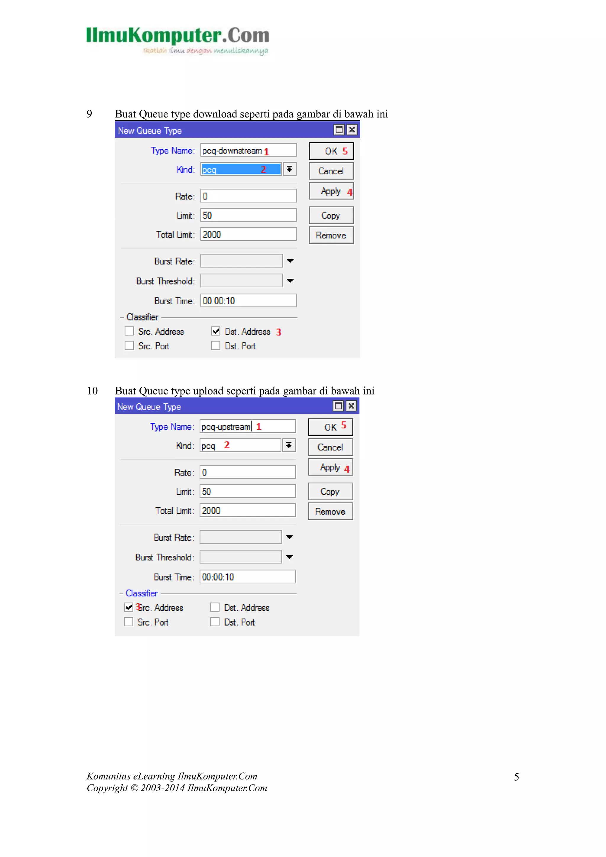 Bandwidth manajemen dengan pcq pada mikrotik | PDF