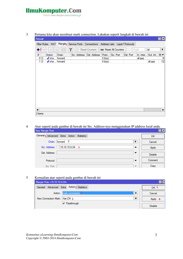Bandwidth manajemen dengan pcq pada mikrotik | PDF