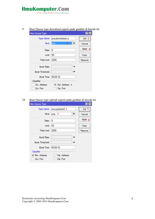 Bandwidth manajemen dengan pcq pada mikrotik | PDF