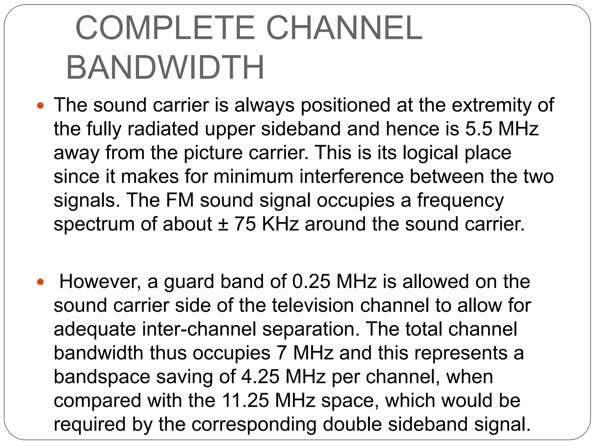 Bandwidth of picture signal | PPTX