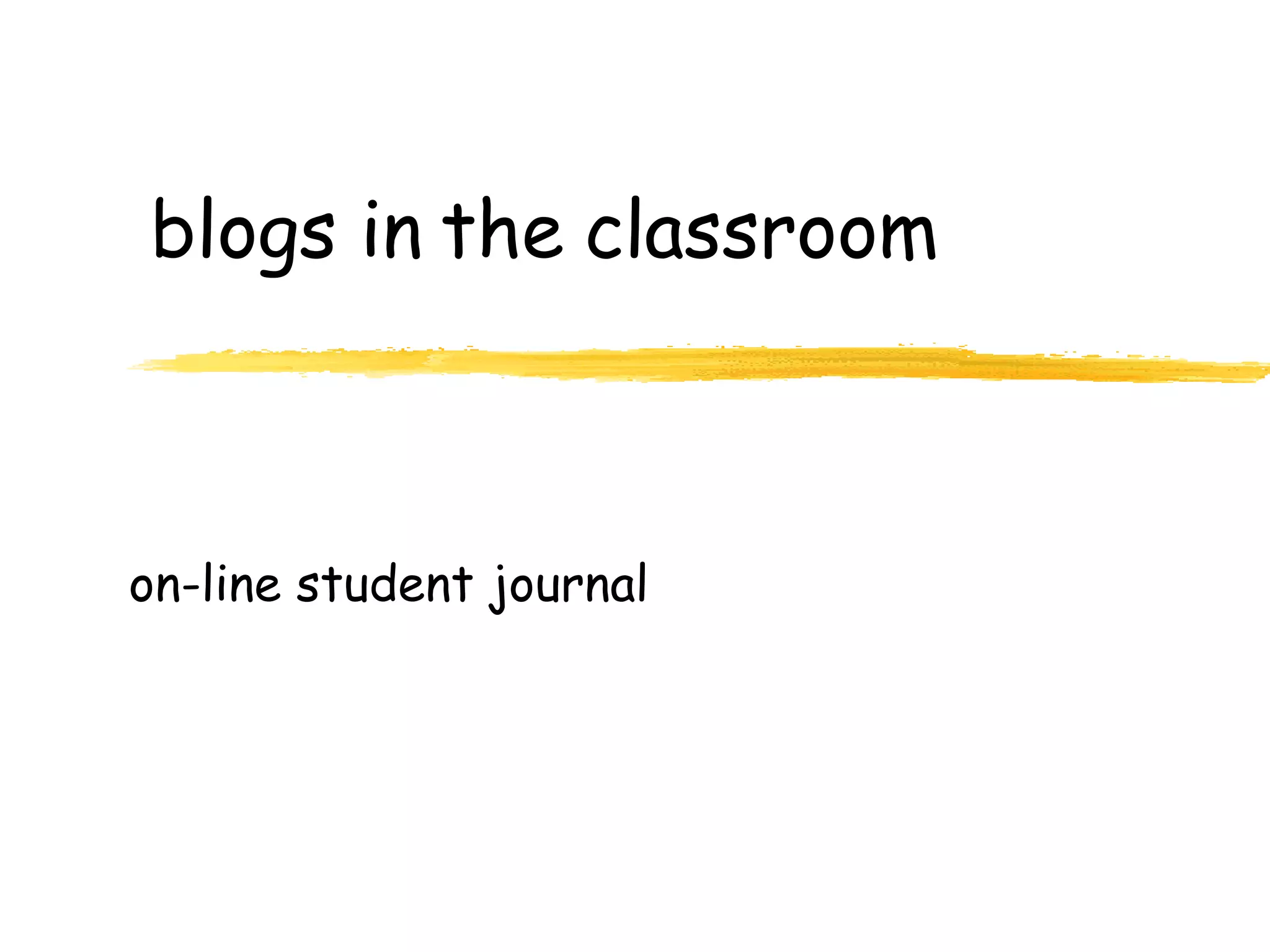 Assigning and Assessing Blog Assignments | PPT
