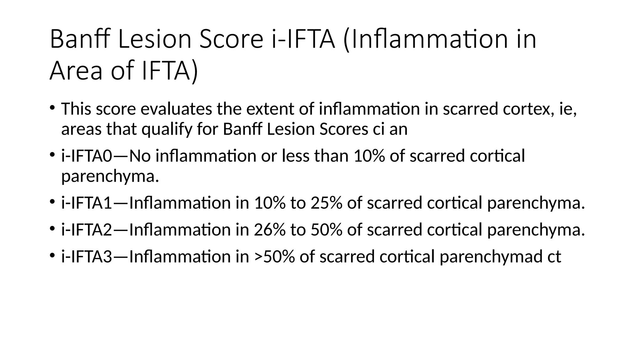Banff classification and Banff scoring categories for kidney allograft.pptx
