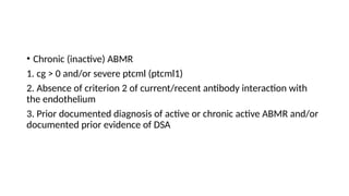 Banff classification and Banff scoring categories for kidney allograft.pptx