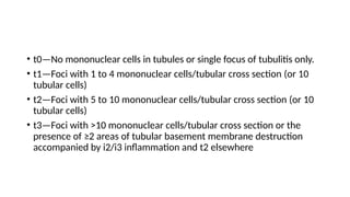 Banff classification and Banff scoring categories for kidney allograft.pptx