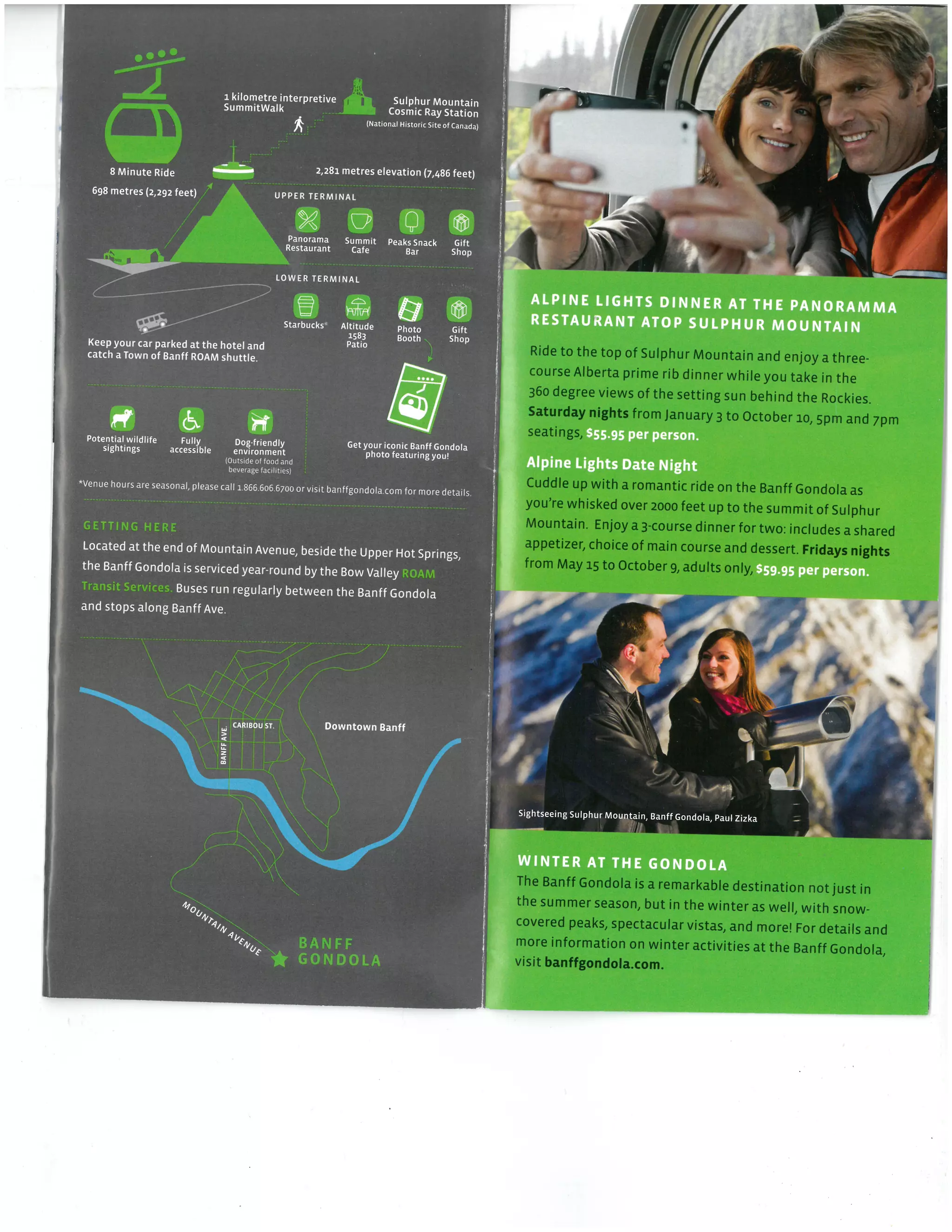 Banff Gondola Brochure Reading Skill Building | PDF
