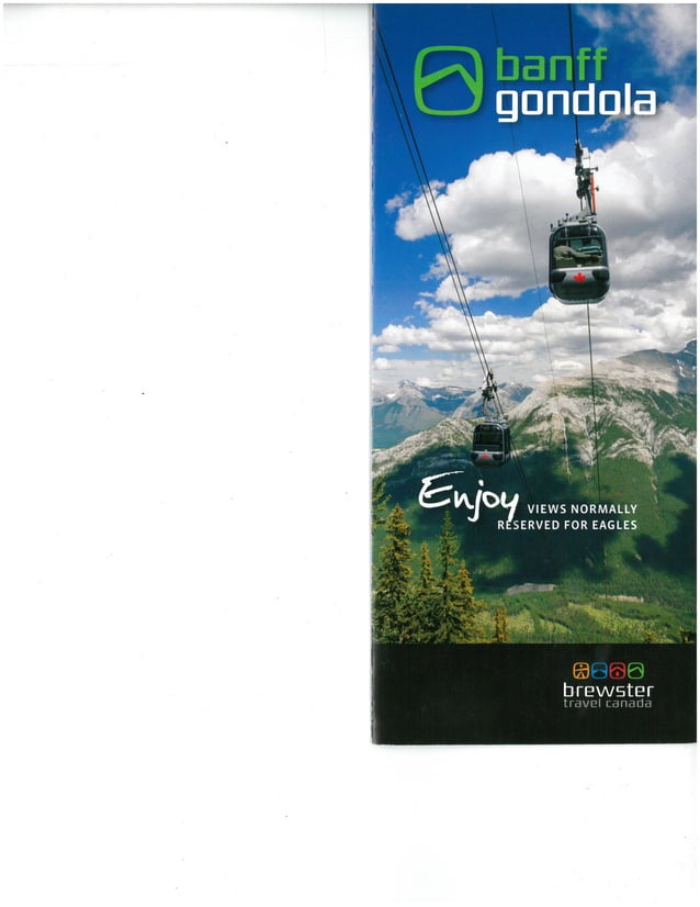 Banff Gondola Brochure Reading Skill Building | PDF
