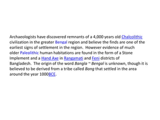 Bangali origin | PPTX