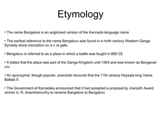 Bangalore | PPT