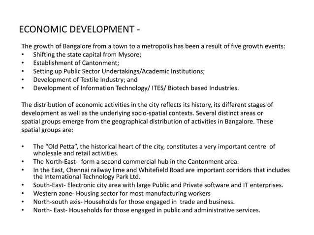 Bangalore | PPTX | Geography | Science