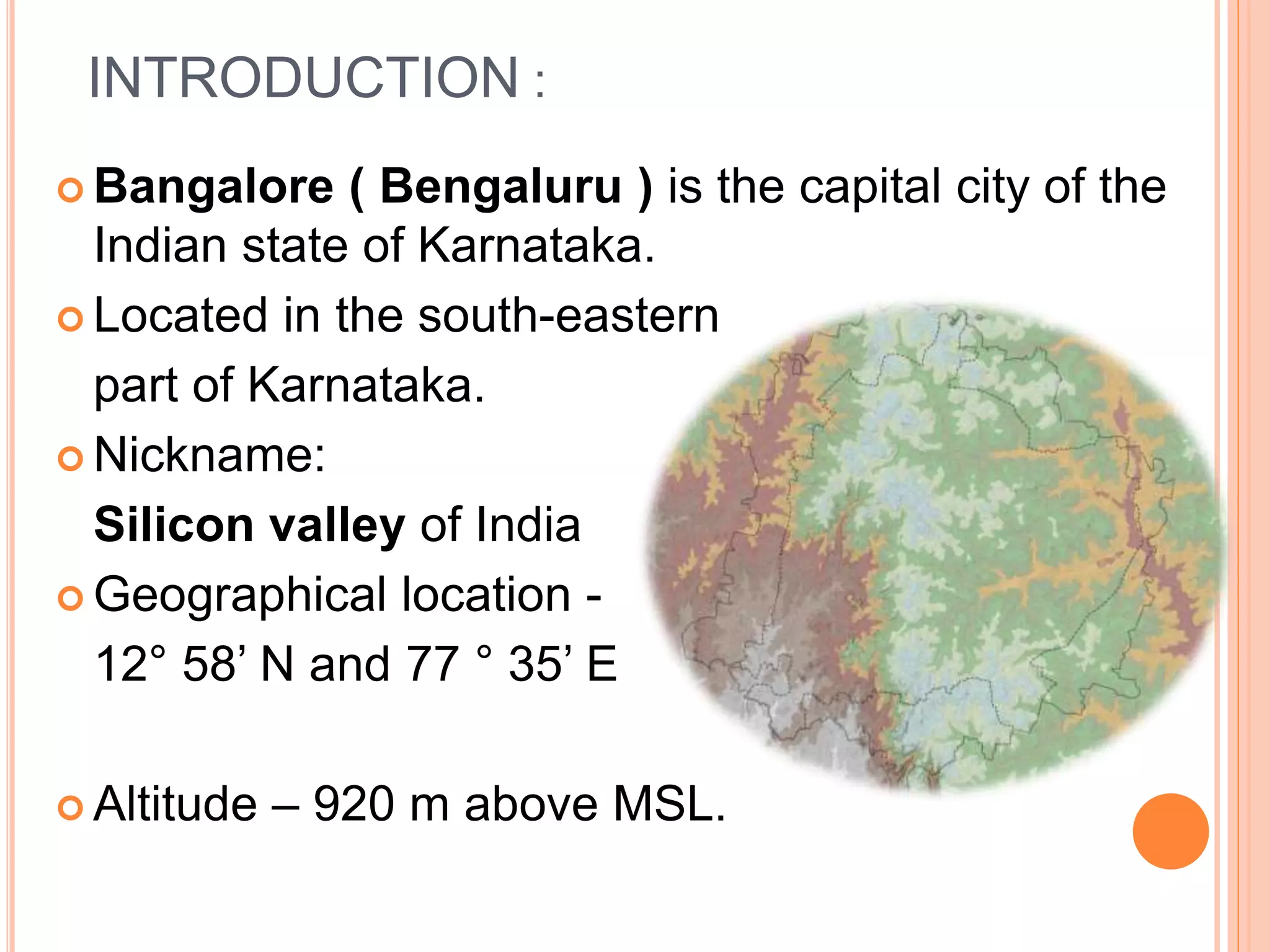 Bangalore | PPTX