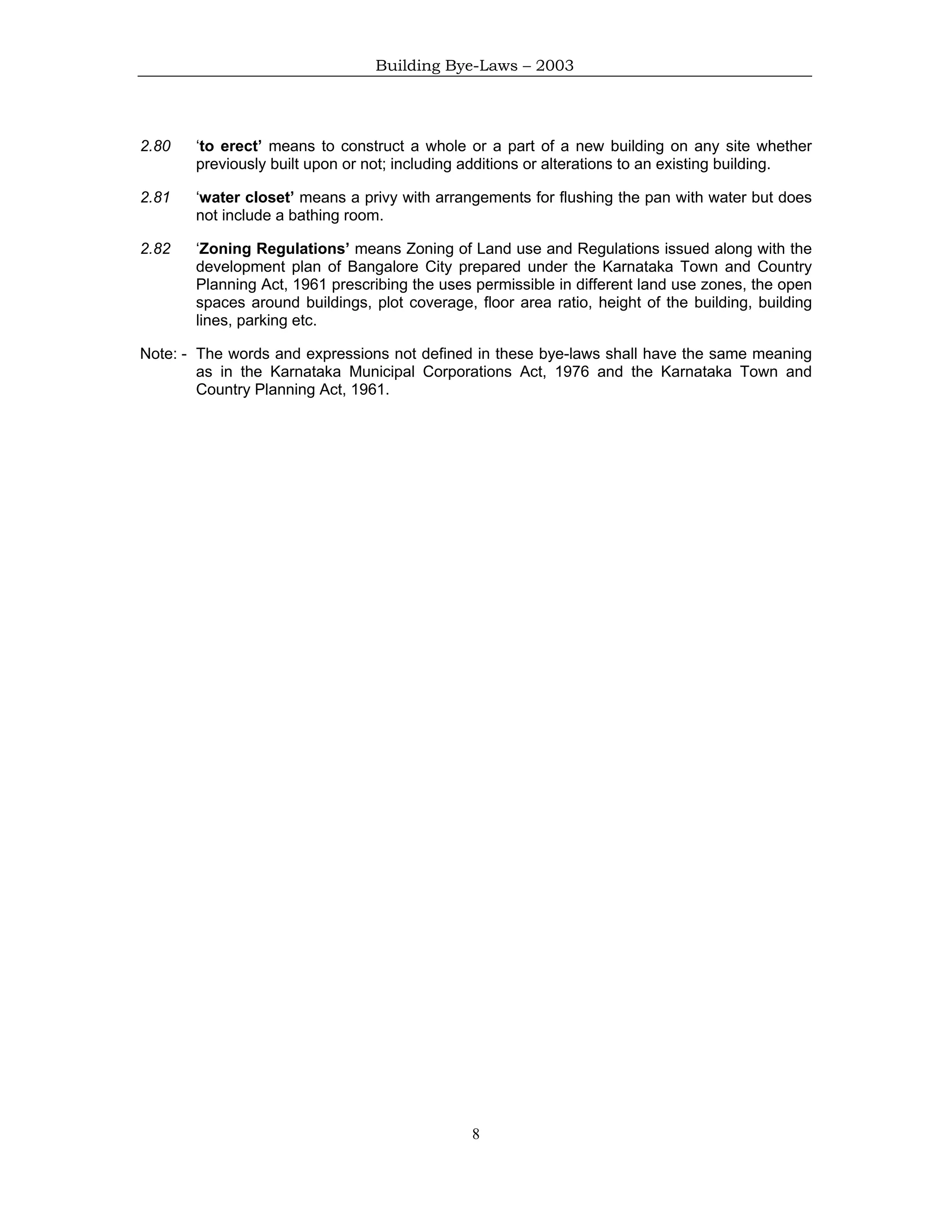 Bangalore building-byelaws- 2003 | PDF