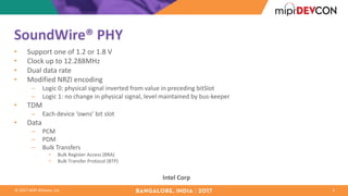 MIPI DevCon Bangalore 2017: SoundWire Linux Subsystem: An Introduction ...