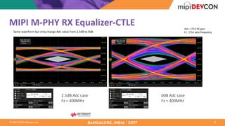 MIPI DevCon Bangalore 2017: Next generation MIPI Physical Layer Design ...