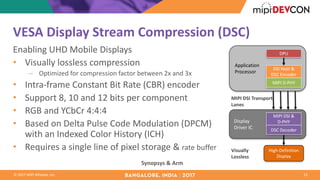 MIPI DevCon Bangalore 2017: Driving 4K High-Resolution Embedded Displays in New Applications ...