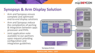 MIPI DevCon Bangalore 2017: Driving 4K High-Resolution Embedded ...