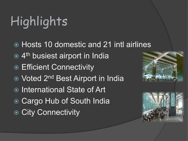Bangalore international airport limited (bial) | PPTX | Air Travel ...