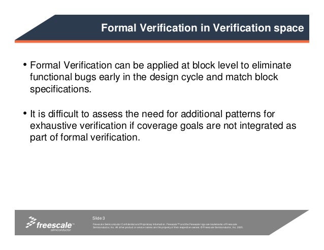 Formal Verification Techniques Formal Verification Techniques