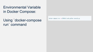 Introduction to Docker Compose | Docker Intermediate Workshop | PDF