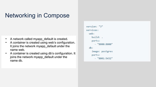 Introduction to Docker Compose | Docker Intermediate Workshop | PDF