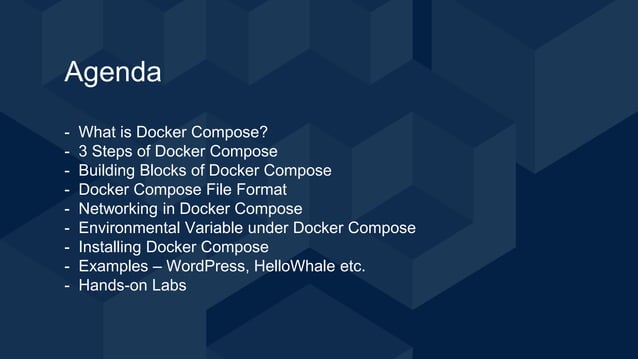 Introduction to Docker Compose | Docker Intermediate Workshop | PDF