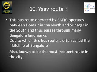 Bangalore prelim | PPTX